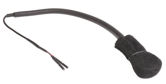 150 Ohms Miniature noise cancelling dynamic microphone with flex boom ...